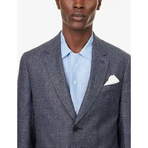 Paul Smith Sharkskin Buggy-lined Linen-wool Blazer