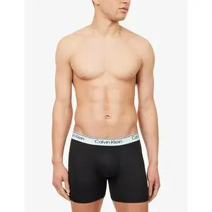 Calvin Klein Micro Stretch Pack Of Three Stretch-woven Boxer Briefs