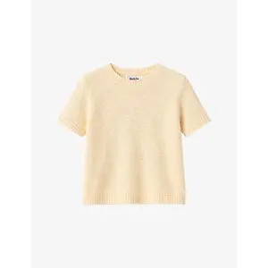 RO&ZO Textured Short-sleeved Knitted Top