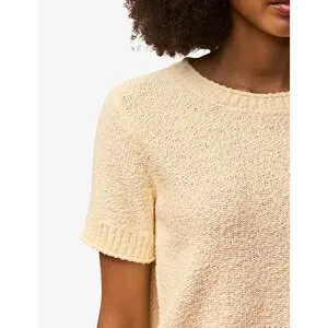 RO&ZO Textured Short-sleeved Knitted Top