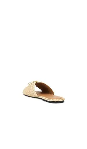 ODISSI Raffia Bow Detailing Slip-on Sandals