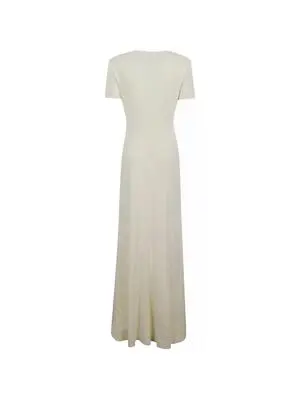 Roland Mouret Twist-detail Short-sleeve Gown