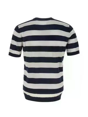 KANGRA Horizontal-stripe Cotton Sweater