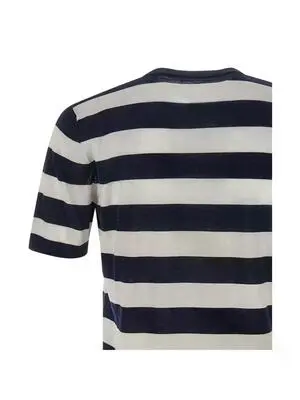 KANGRA Horizontal-stripe Cotton Sweater