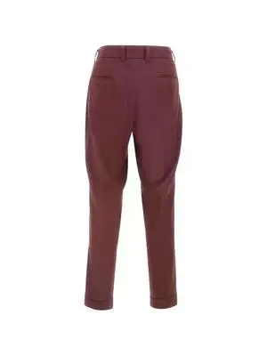 PAOLO PECORA Duomo Pleated Trousers - Red