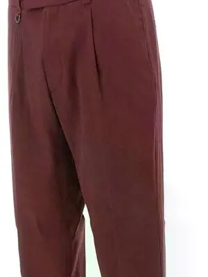 PAOLO PECORA Duomo Pleated Trousers - Red
