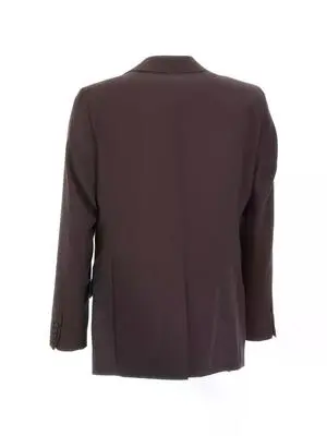 BOSS Single-breasted Twill Blazer - Brown