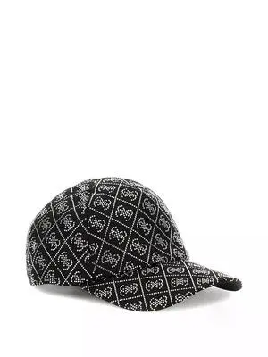 Guess Logo-pattern Cap - Black