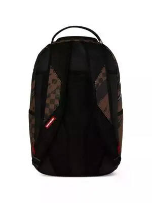 SPRAYGROUND Checkered Shark-print Backpack - Black