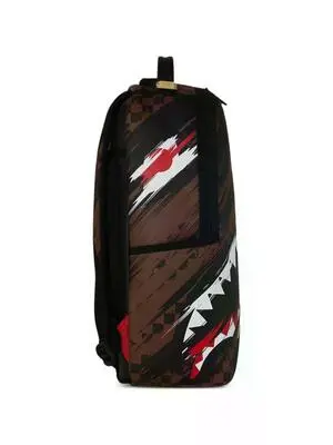 SPRAYGROUND Checkered Shark-print Backpack - Black