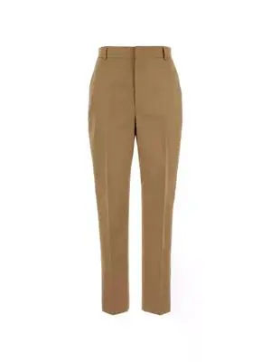 Moschino Pressed-crease Cotton Trousers
