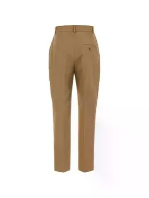 Moschino Pressed-crease Cotton Trousers