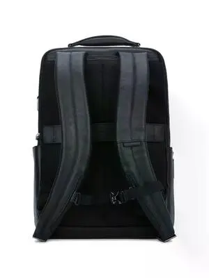 PIQUADRO Pebbled Leather Backpack