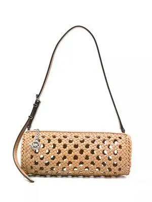 Michael Kors Izzy Woven Cylinder Shoulder Bag