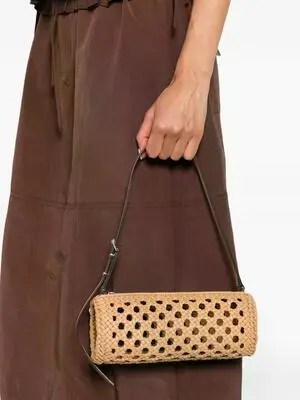 Michael Kors Izzy Woven Cylinder Shoulder Bag