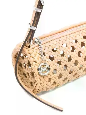 Michael Kors Izzy Woven Cylinder Shoulder Bag