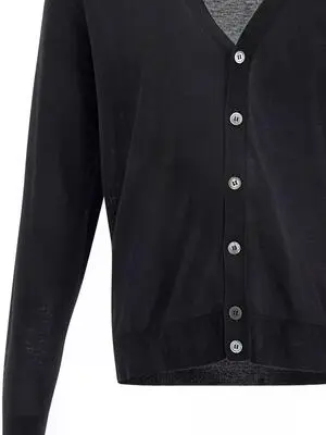 FILIPPO DE LAURENTIIS V-neck Button-up Cardigan - Black
