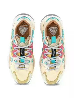 FLOWER MOUNTAIN Yamabushi Panelled Sneakers - Neutrals