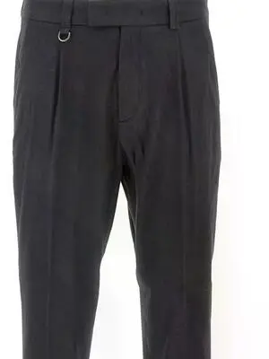 PAOLO PECORA Pleated Turned-up Trousers