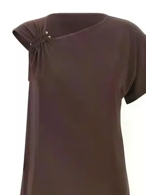 KAOS Asymmetric Gathered Blouse