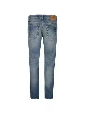 PT TORINO Faded-effect Whiskered Jeans