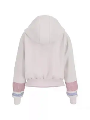 Guess Hooded Sweatshirt With Embellished Cuffs