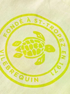 Vilebrequin Turtle Print Linen Beach Bag