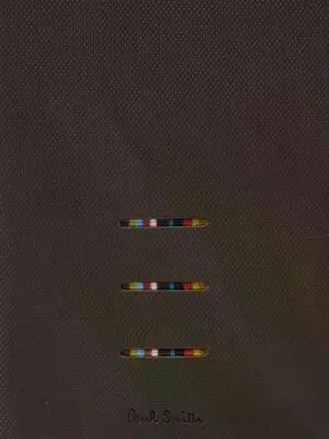 Paul Smith Signature Stripe Passport Cover - Brown