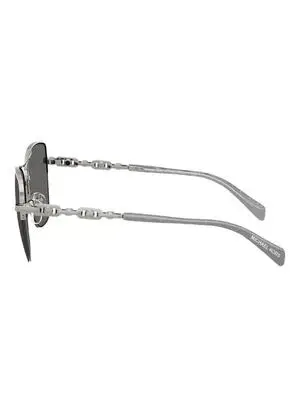 Michael Kors Chain-link Metal Sunglasses - Silver