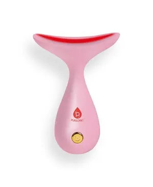 PURSONIC Led Light Therapy Neck And Face Sculpting Wand - Pink