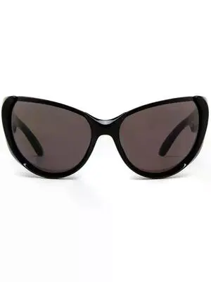 Balenciaga Xpander Butterfly-Frame Sunglasses Black