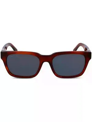 Lacoste Logo-plaque Sunglasses - Brown
