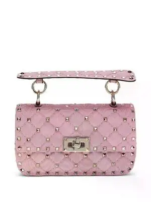 Valentino Garavani Leather Rockstud-embellished Shoulder Bag