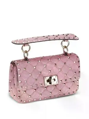 Valentino Garavani Leather Rockstud-embellished Shoulder Bag