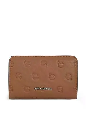 Karl Lagerfeld Ikon Monogram Wallet - Brown