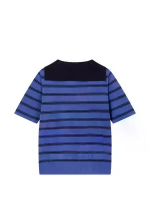 STUDIO TOMBOY Striped Sailor-collar T-shirt