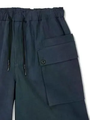 STUDIO TOMBOY Drawstring-waist Cargo Shorts - Blue