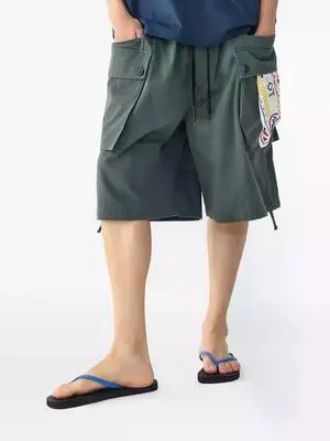 STUDIO TOMBOY Drawstring-waist Cargo Shorts - Grey