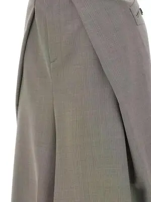 Victoria Beckham Asymmetric Folded-panel Midi Skirt