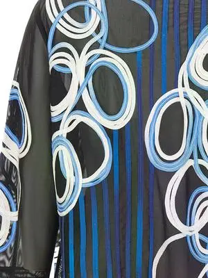 Joseph Ribkoff Embroidered Sheer Blazer