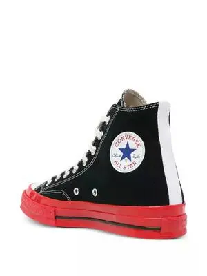 Play Comme Des Garcon X Converse Chuck 70 Hi Sneakers