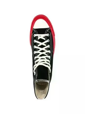 Play Comme Des Garcon X Converse Chuck 70 Hi Sneakers