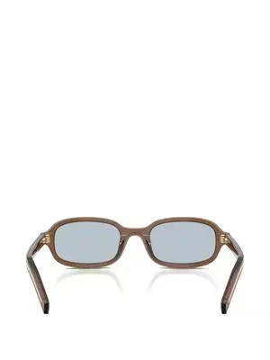 Prada Rectangle-frame Sunglasses - Brown