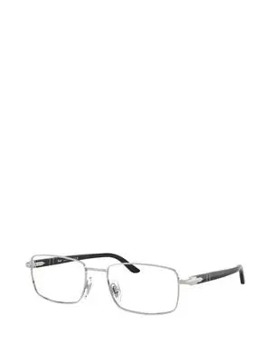 Persol Rectangle Frame Eyeglasses - Silver