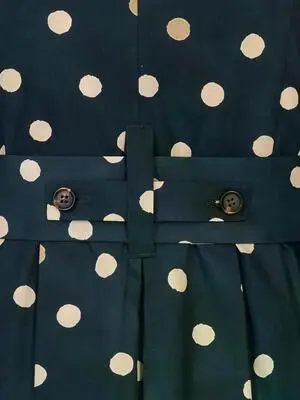 Max Mara Polka-dot Belted Dress