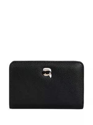 Karl Lagerfeld Ikonik Karl Grained Wallet - Black