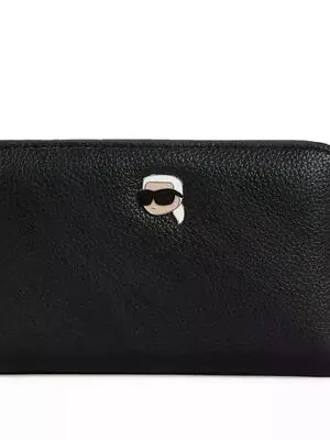 Karl Lagerfeld Ikonik Karl Grained Wallet - Black