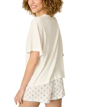 PJ Salvage Tee Meet Me The Seam Pajama Set