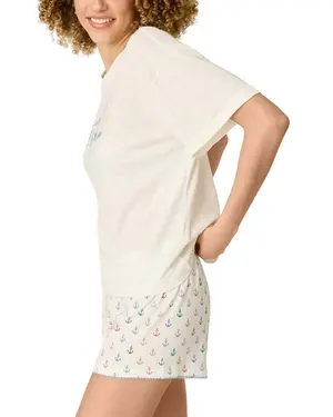 PJ Salvage Tee Meet Me The Seam Pajama Set