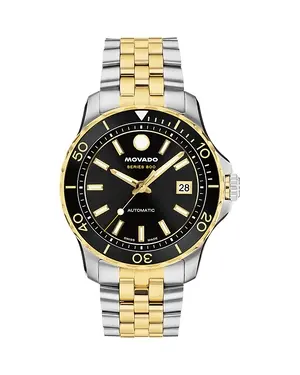 Movado Series 800 Watch, 40mm - Black Dial